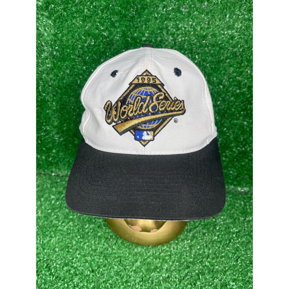 Vintage 1995 World Series Logo 7 MLB Hat Snapback Cap - Gem